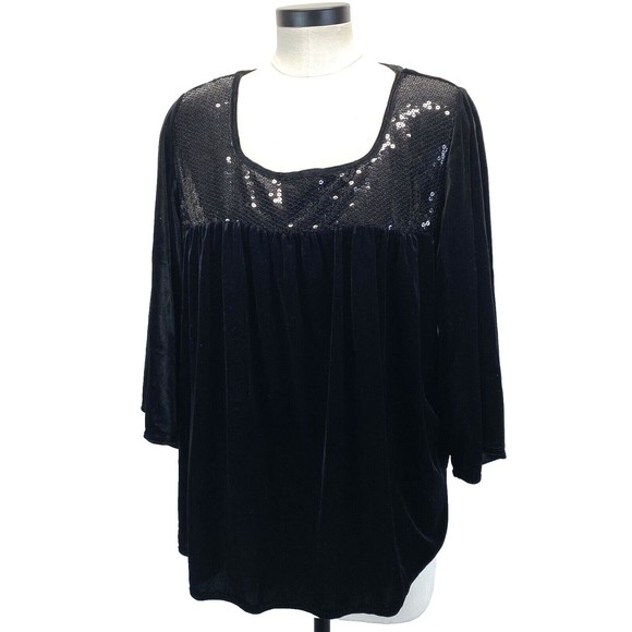 Notations Woman | Tops | Notations Woman Party Blouse X Velvet Aline 34 ...